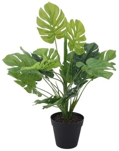 Umělá Monstera deliciosa zelená, 45 cm