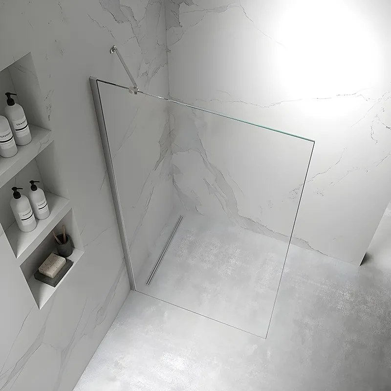 BPS-koupelny Sprchová zástěna Walk-in HYD-WI24 100 chrom - bez vaničky