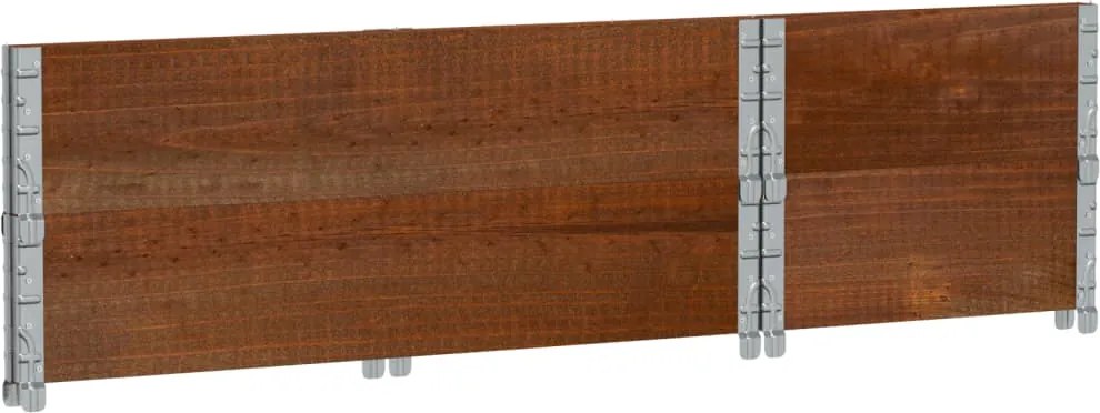 Zahradní truhlík hnědý 100 x 50 cm masivní borové dřevo 3295394