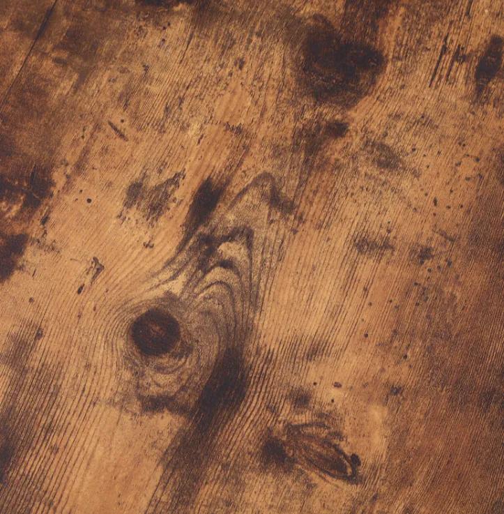 Vasagle Rustikální osmipatrová stromová knihovna regál 50x25x141,5cm hnědá