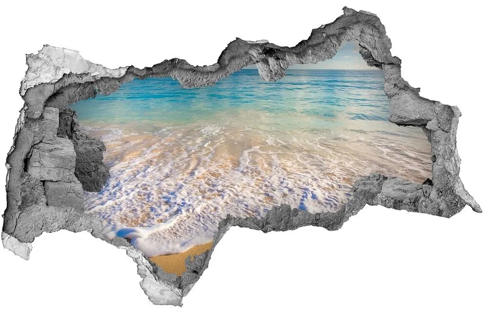 Wallmuralia Fotoobraz díra na stěnu Hawajská pláž 95x73 cm