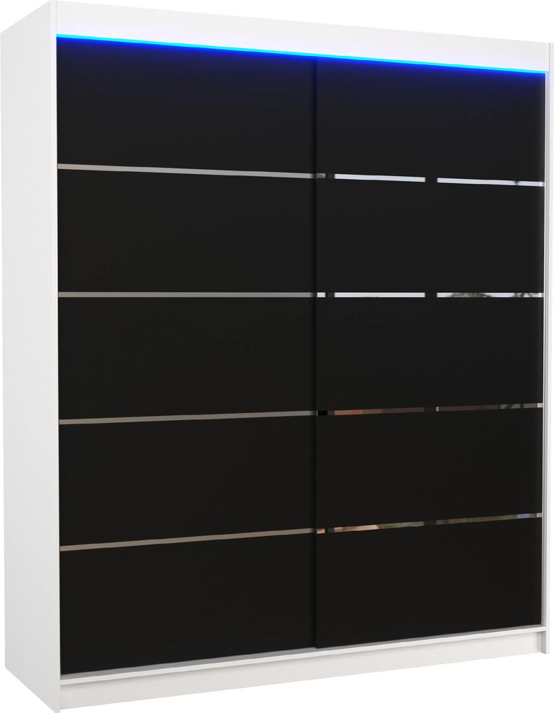 ADRK Furniture Posuvná skříň s LED osvětlením SPECTRA 180 ADRK-SW-SPE-WB-180