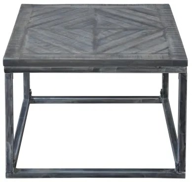 Deflee Odkládací stolek INFINITY 60 CM GREY masiv mango OS39402masivní akáciové dřevo, kovový rám  60 cm x 45 cm x 60 cm