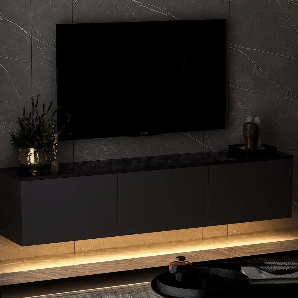 Kalune design TV stolek NEON antracitová