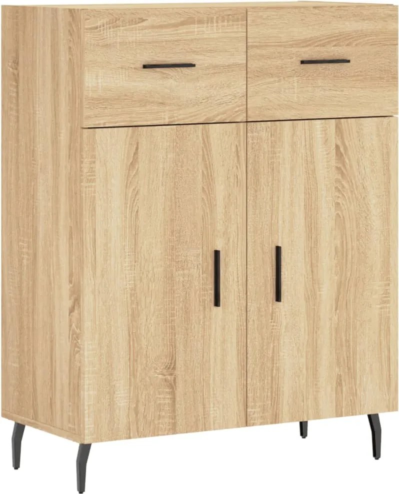 Skříň highboard dub sonoma 69,5 x 34 x 180 cm kompozitní dřevo 3199892