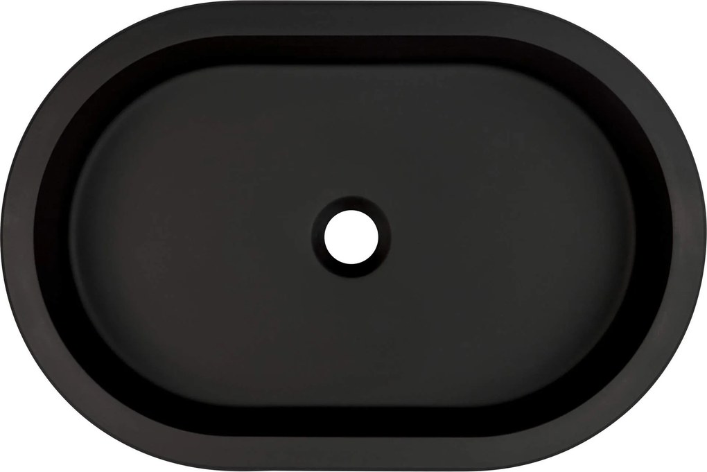 Deante Granite washbasin, undermount/inset, oval