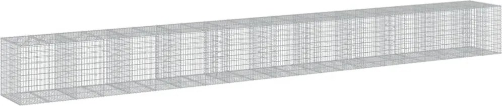 Gabionový koš s víkem 1 050 x 100 x 100 cm pozinkované železo 3295209