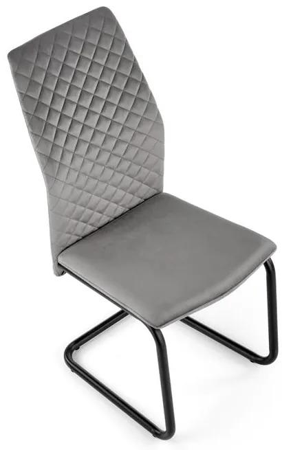 HALMAR K444 židle šedá