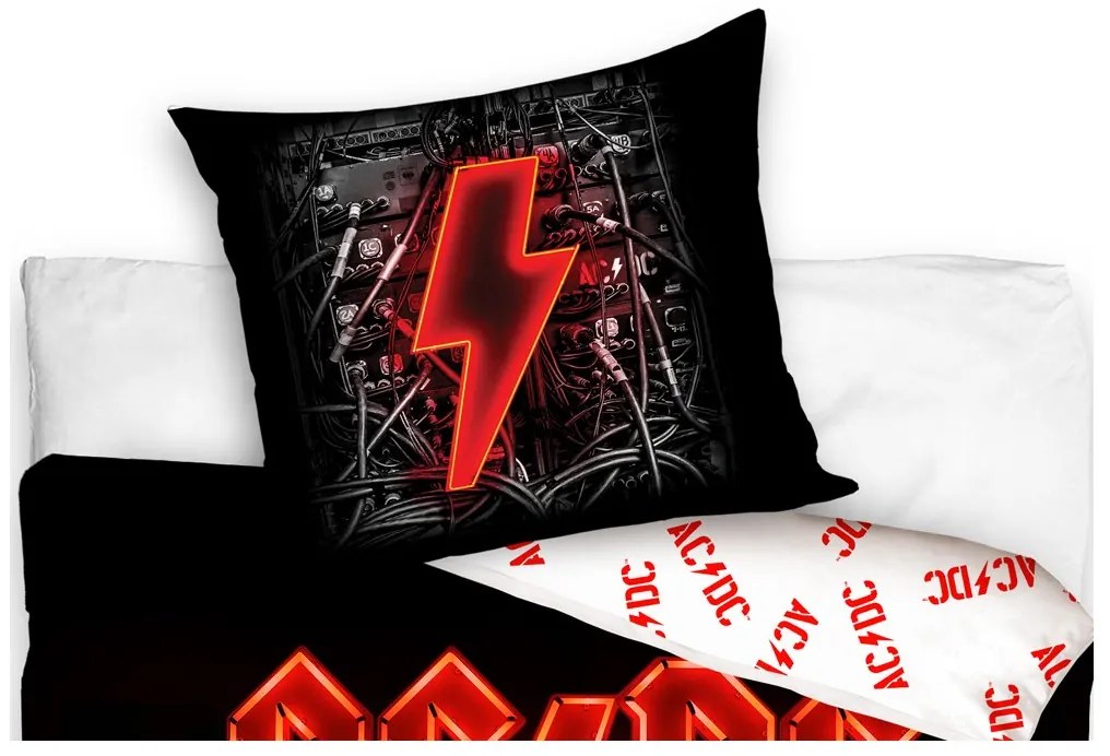 Bavlněné povlečení AC/DC Power Up 140x200/70x90 cm