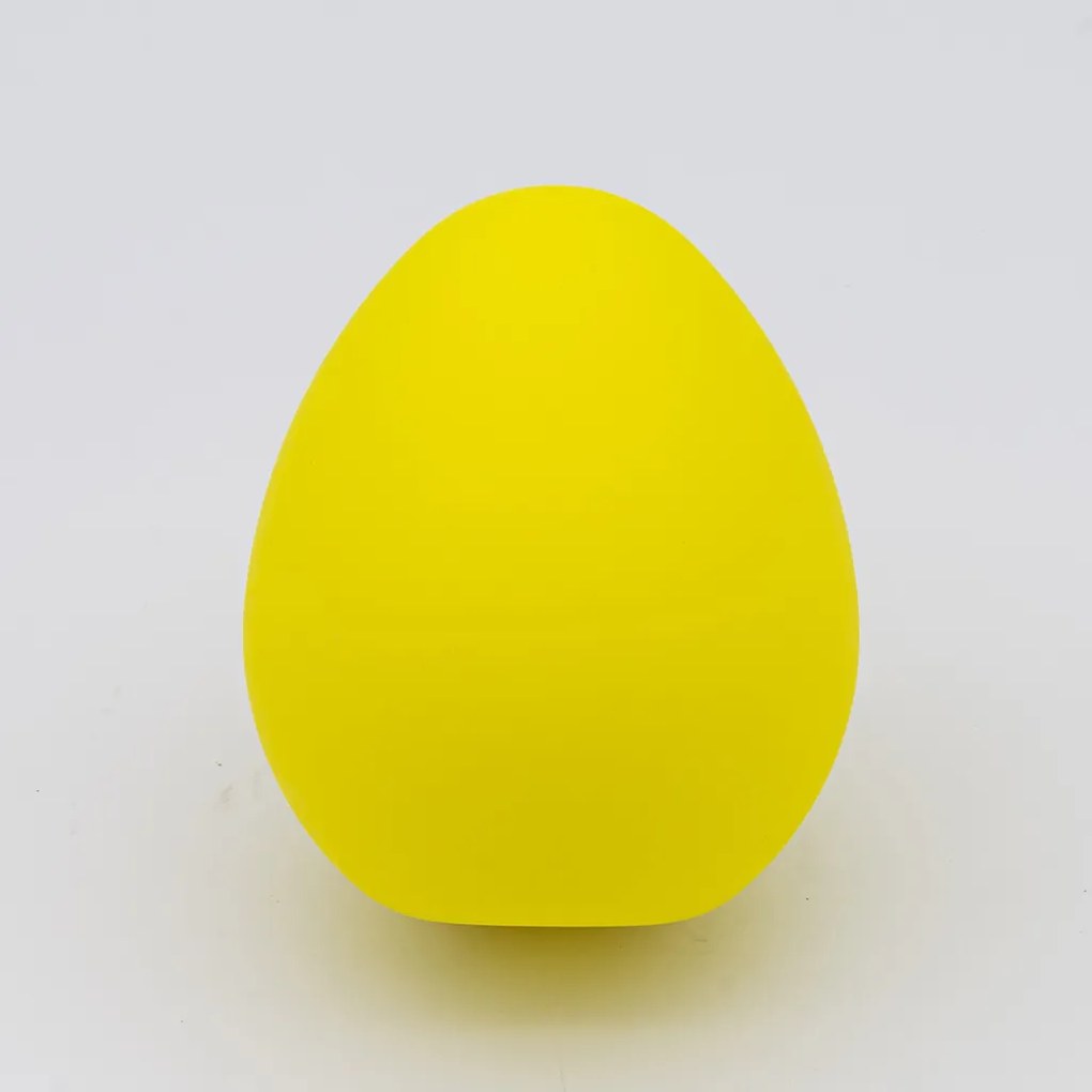 Velikonoční dekorace vajíčko, 15 cm, žluté, plast, venkovní