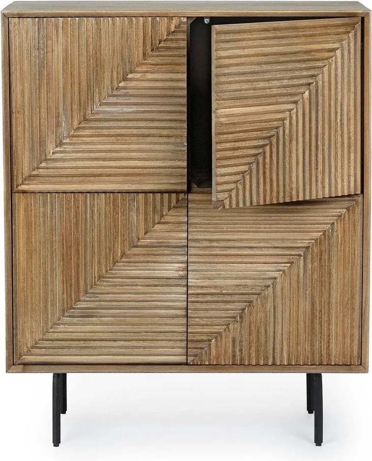 Skříňka z mangového dřeva v přírodní barvě 92x110x40 cm Darsey – Bizzotto
