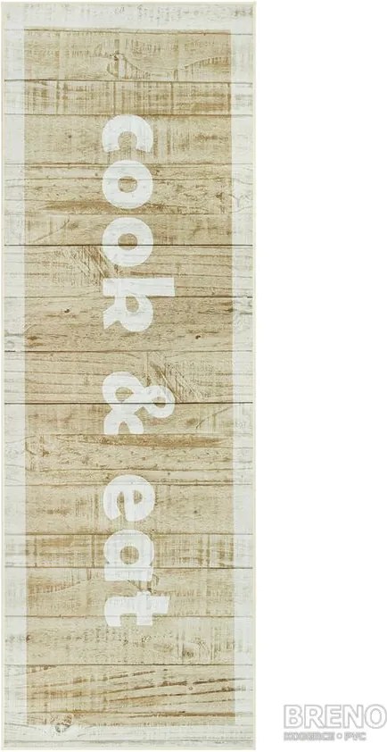 Breno Kusový koberec LUNA 106 beige – cook & eat, 60x180 cm, Béžová