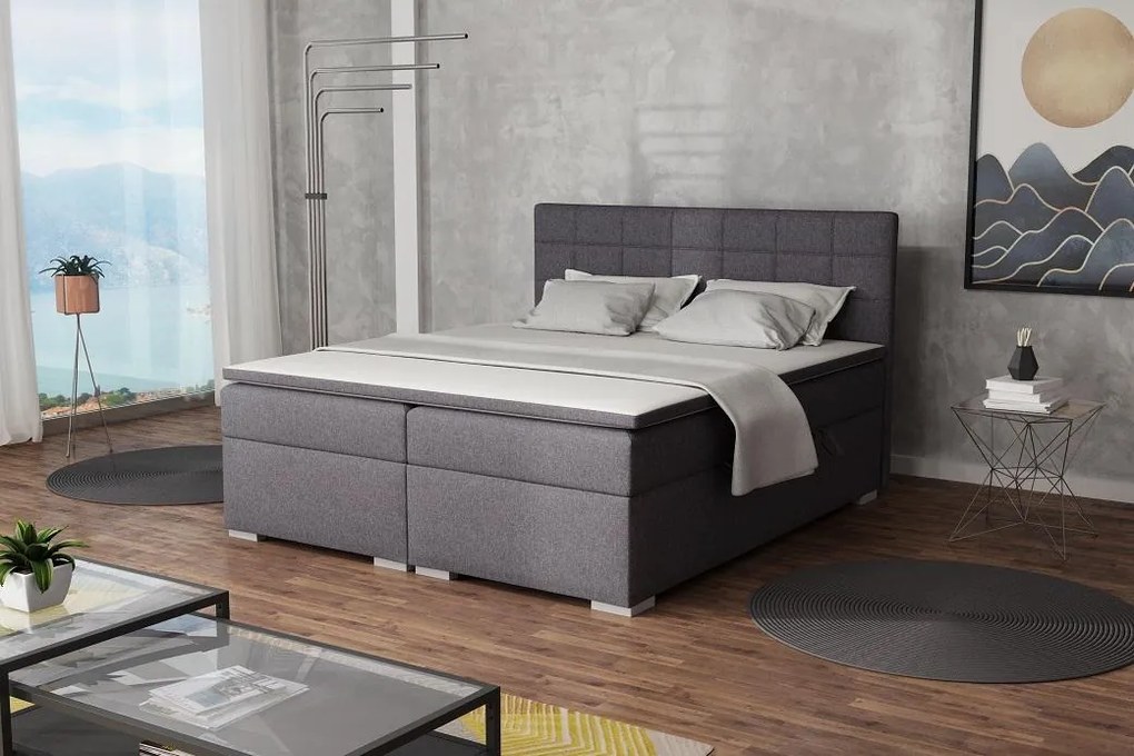 ZET, ASTRA kontinentální boxspring postel 160x200 cm