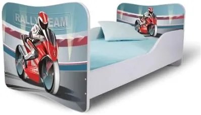 Dětská postel - Motorka - butterfly - 140 x 70 cm