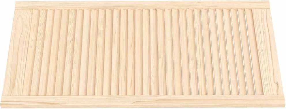 Nábytková dvířka lamelový design 2 ks 99,3 x 49,4 cm borovice 151137