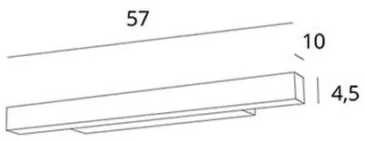 MAXLIGHT W0264 - LED Stm. koup. osvětlení zrcadla LINEAR LED/18W/230V IP44 černá