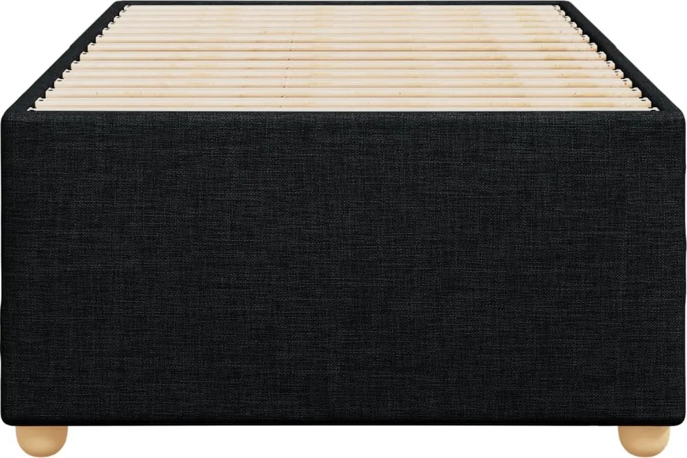 Rám postele bez matrace černá 80 x 200 cm textil 3284689