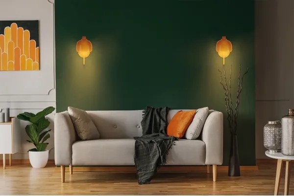 Osram - Nástěnná lampa DECOR COROLLE 1xG9/20W/230V oranžová