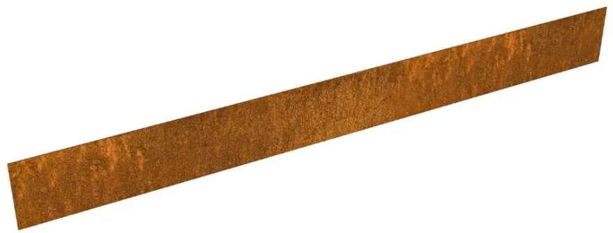 Zahradní obrubník CORTEN 150 cm ✔ S otvory (pro zatloukací trny)