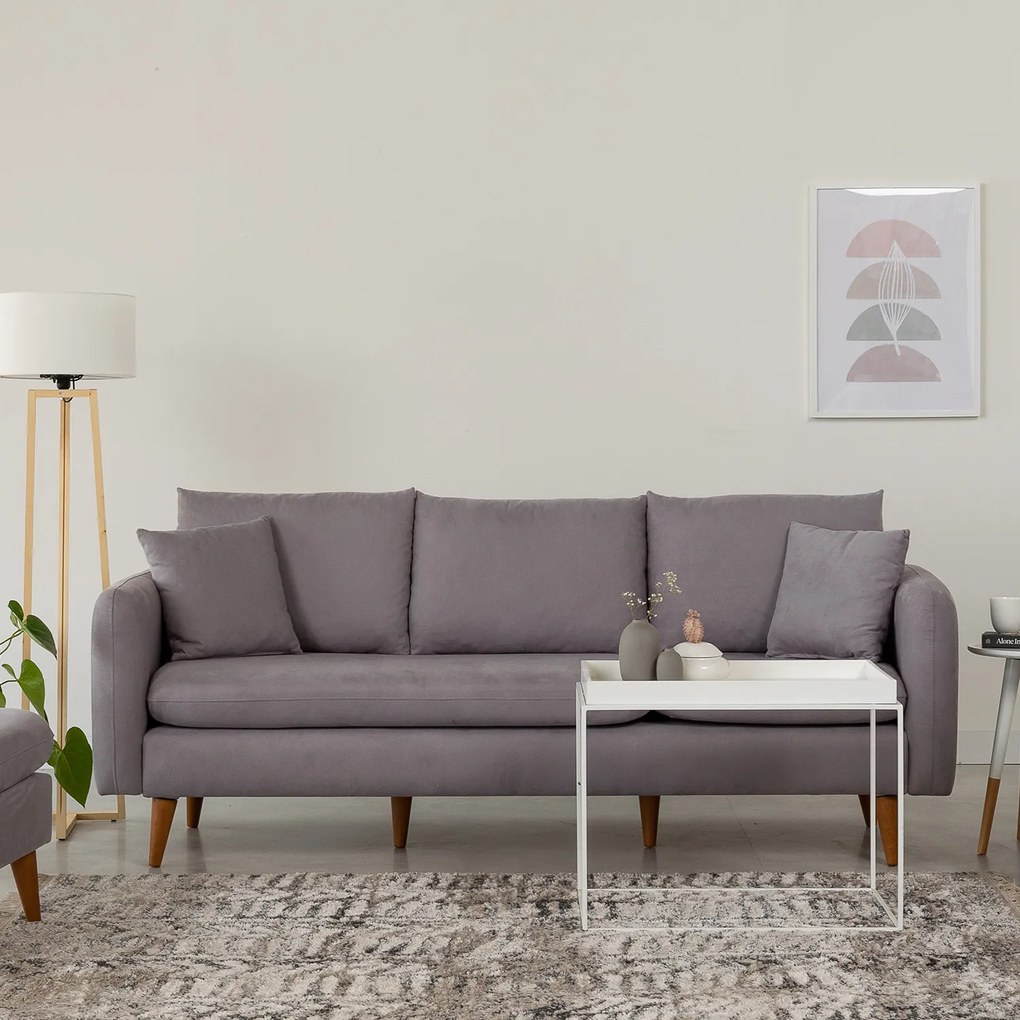 Hanah Home Pohovka SOFIA šedá 215 cm