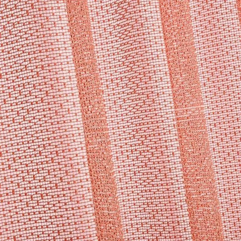 Goldea žakárová záclona vzor 005 světle cihlová síť – metráž 145 cm