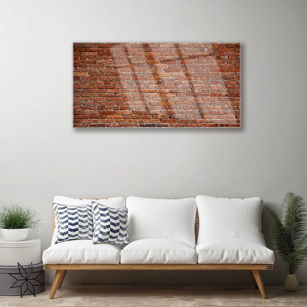 Plexisklo-obraz Cihlová Zeď Cihly 100x50 cm