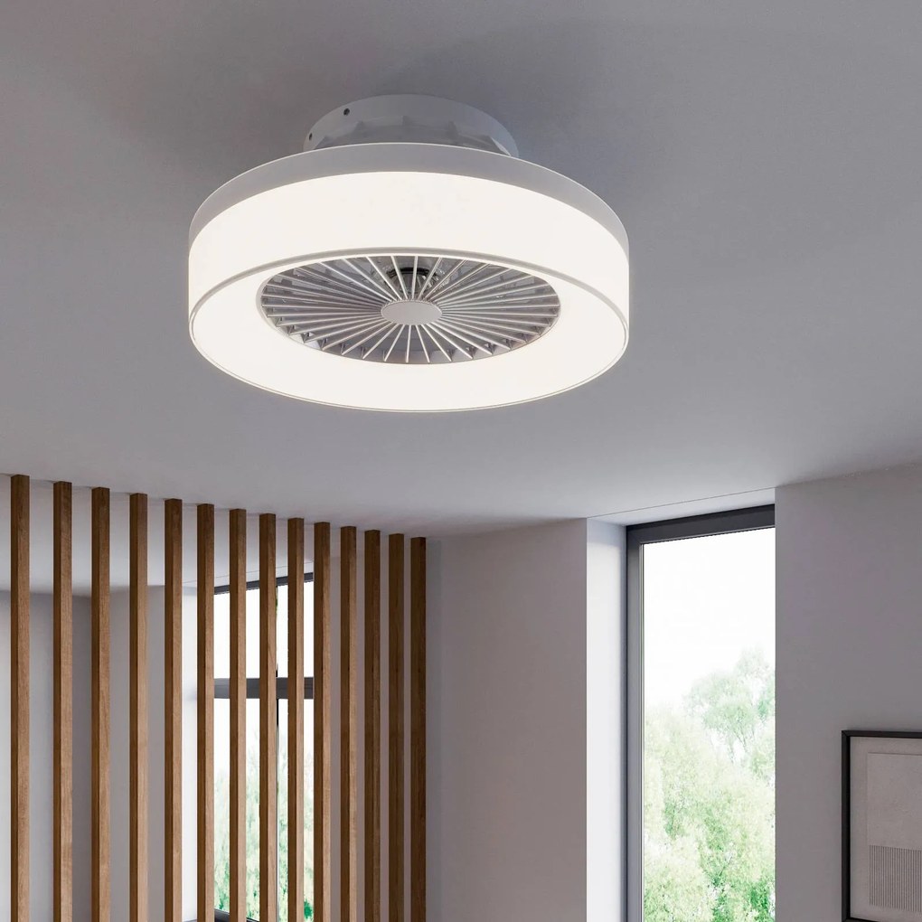 Starluna Circuma LED stropní ventilátor, bílý