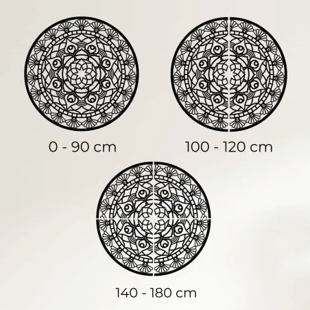 Dřevěná mandala na zeď – Symbol harmonie a pozitivní energie I SENTOP PR0176