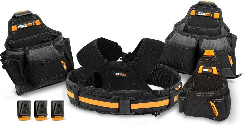 Toughbuilt univerzální set opasku, kapsy a háku na kladivo