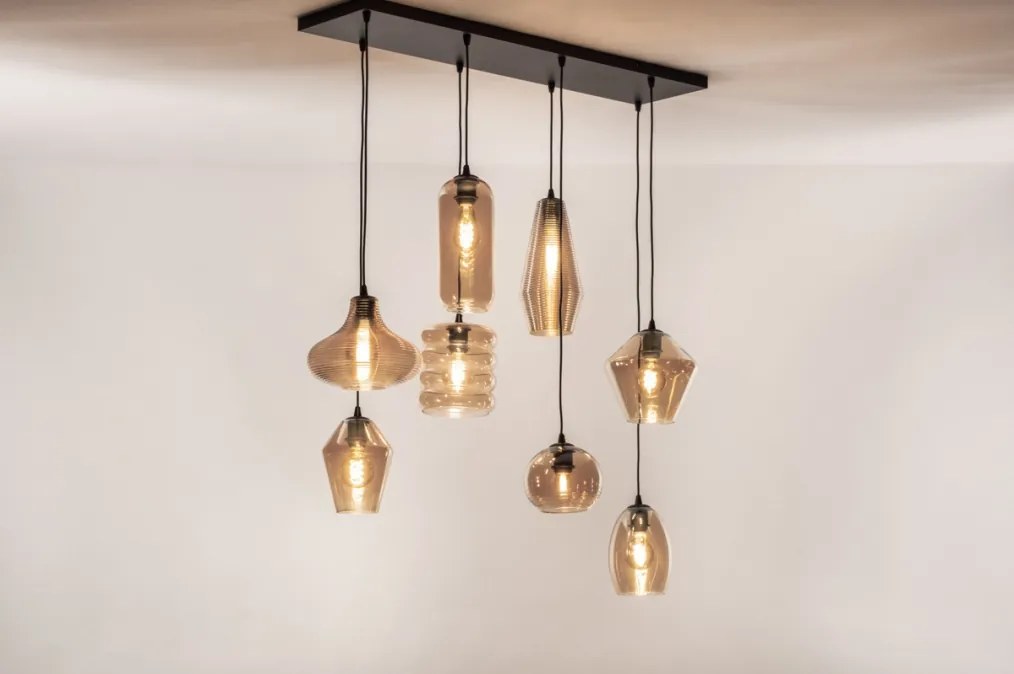 Závěsné svítidlo nad stůl Luce De Georgia Champagne 8
