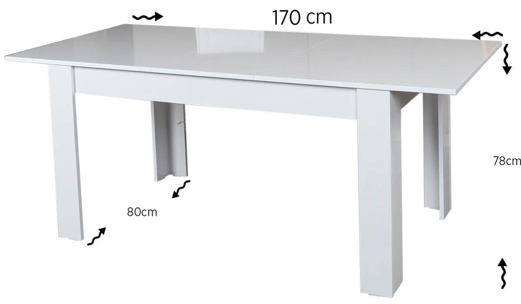 Jídelní stůl OBLO 80 cm bílý