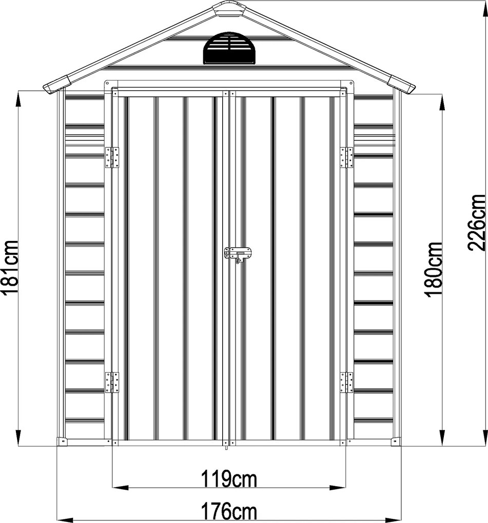 LANIT PLAST, s.r.o. plastový domek LANITPLAST LONGFORD 66 LG4016