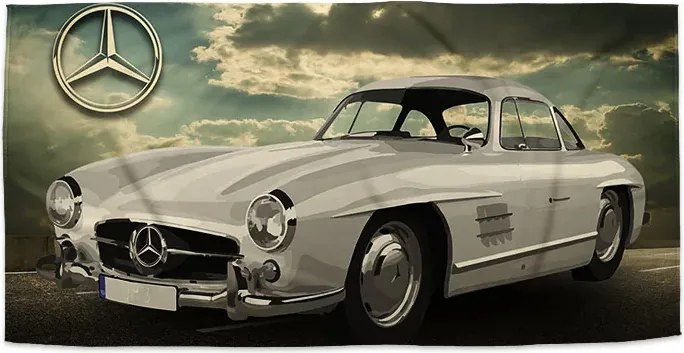 Sablio Ručník Mercedes-Benz 300 SL Na silnici - 50x100 cm