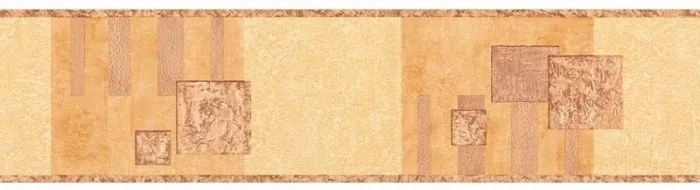 A.S. Création | 9006-47 samolepicí bordury na zeď Only Borders | 13 cm x 5 m | hnědá, oranžová