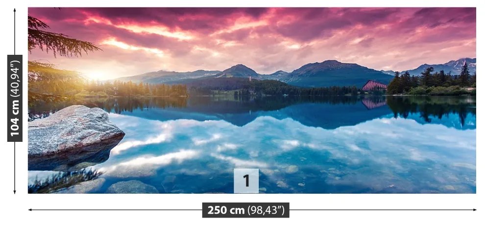 Fototapeta Horské jezero 104x70