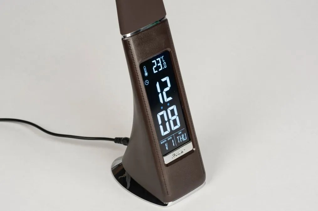 Stolní designová LED lampa Tyax Brown