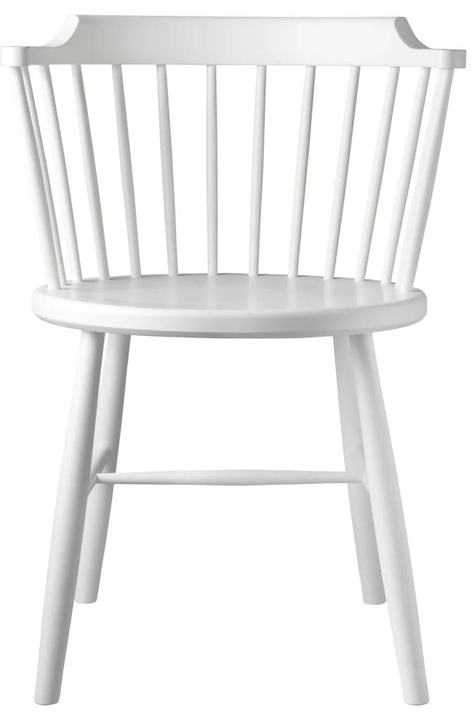 Židle z bukového masivu J18 bílá