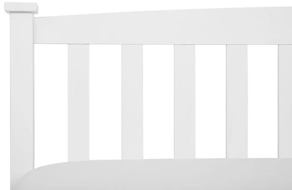 Manželská postel 180 cm GERNE (s roštem) (bílá). 1007293