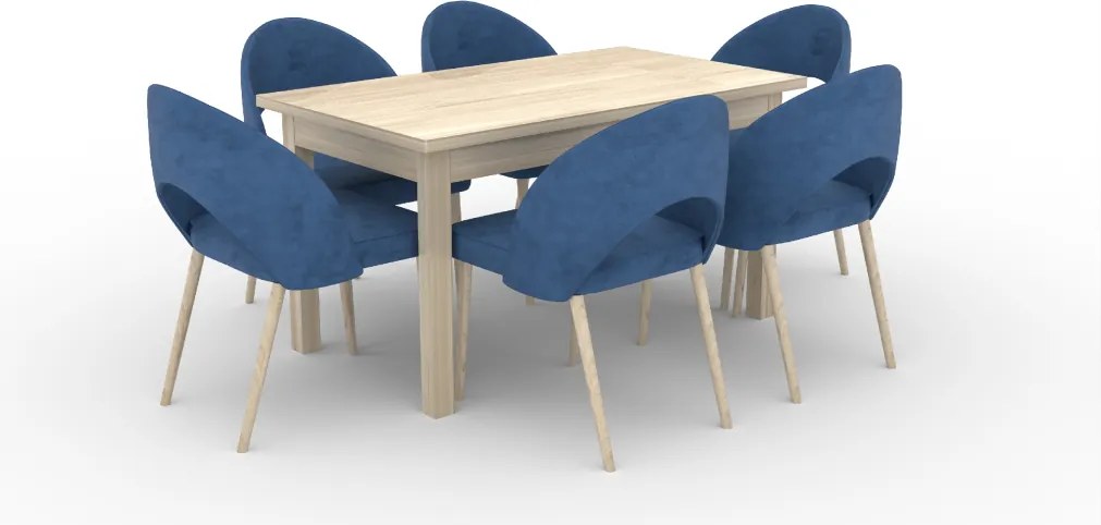 ADRK Furniture Sada stůl s židlemi RODOS 82 SE-ROD-82-S