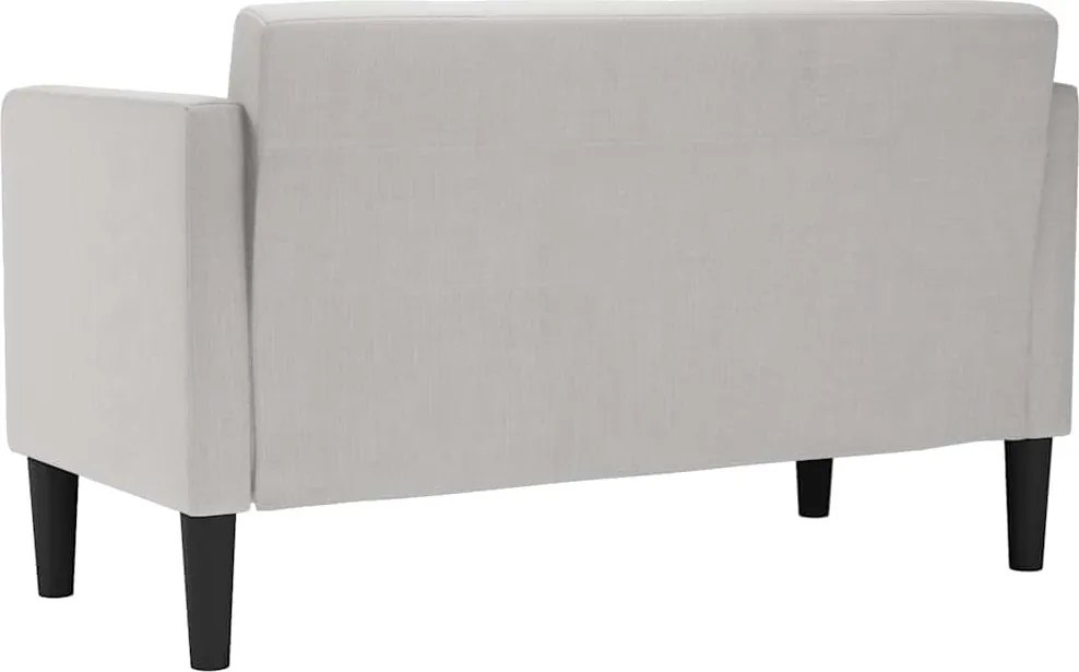 vidaXL Loveseat Sofa 111 cm textil [4100561] Barva: krémová