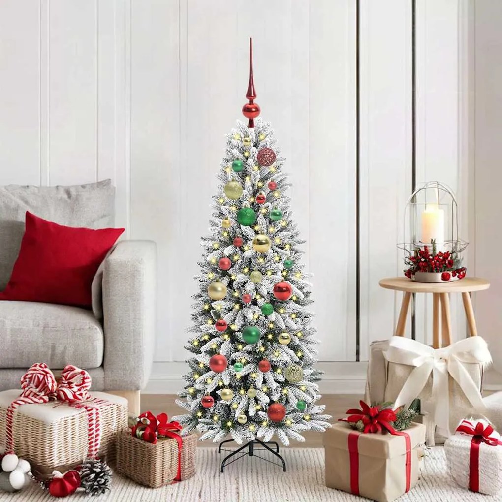 Umělý vánoční stromeček Bílá 120 cm PVC, plast, ocel a PE 3396029