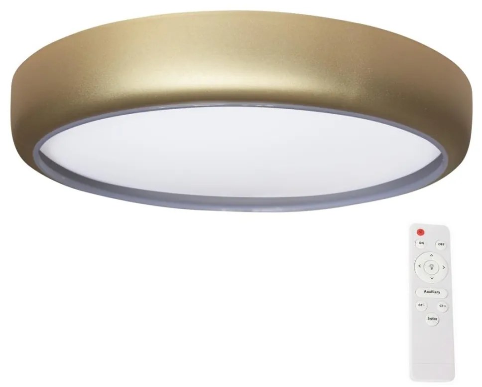Milagro | LED Stmívatelné stropní svítidlo GEA LED/36W/230V 3000-6000K zlatá + DO | MI2020