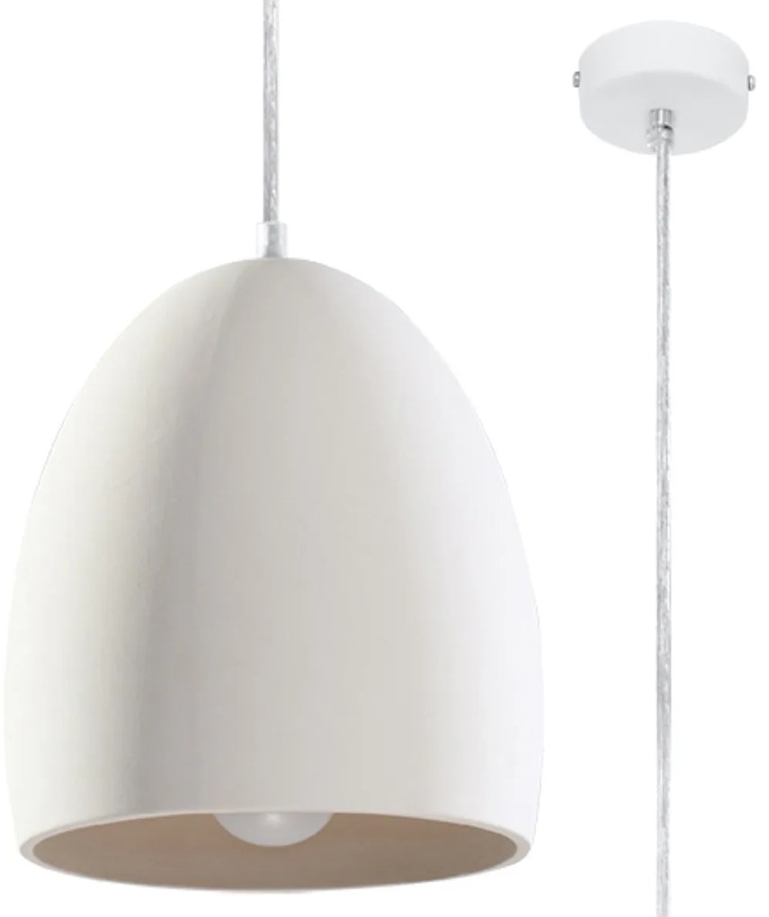 Sollux Lighting Keramická závěsná lampa FLAWIUSZ