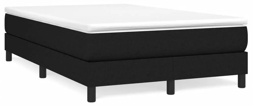 Box spring postel s matrací černá 120x190 cm textil,  3269659