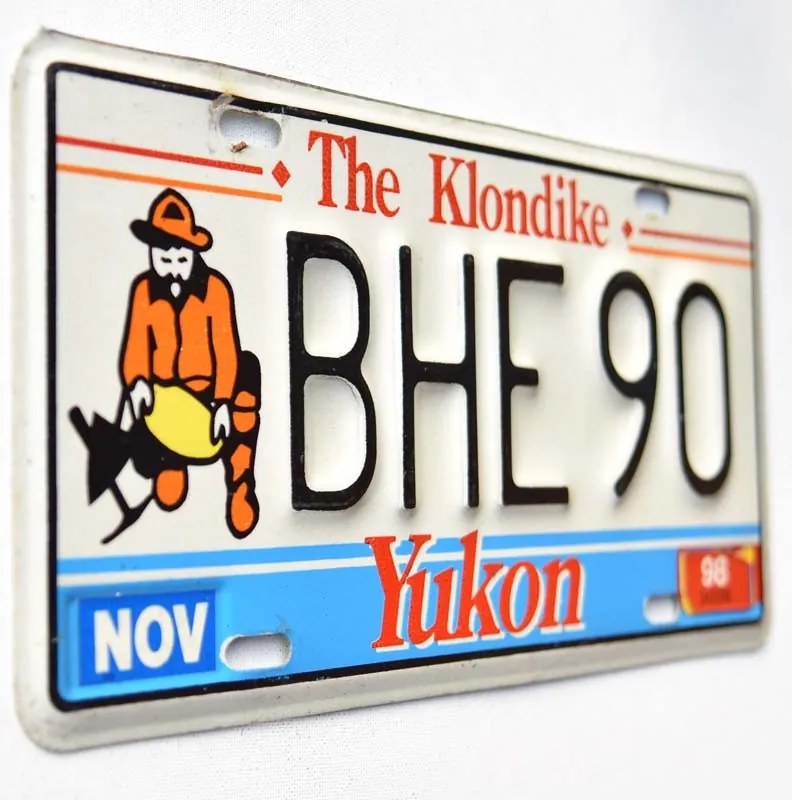 Kanadská SPZ Yukon The Klondike BHE 90
