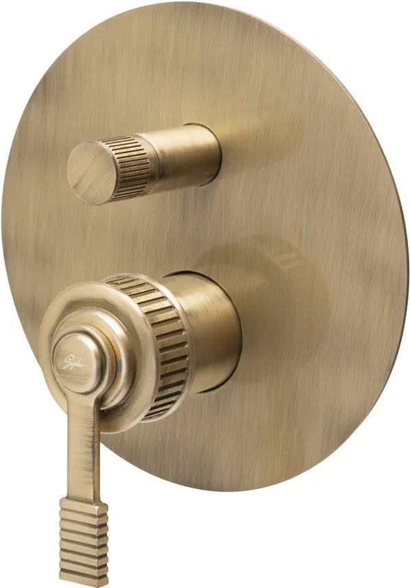 Sapho Sapho, VERSI podomítková sprchová baterie, 2 výstupy, bronz, RV042/18