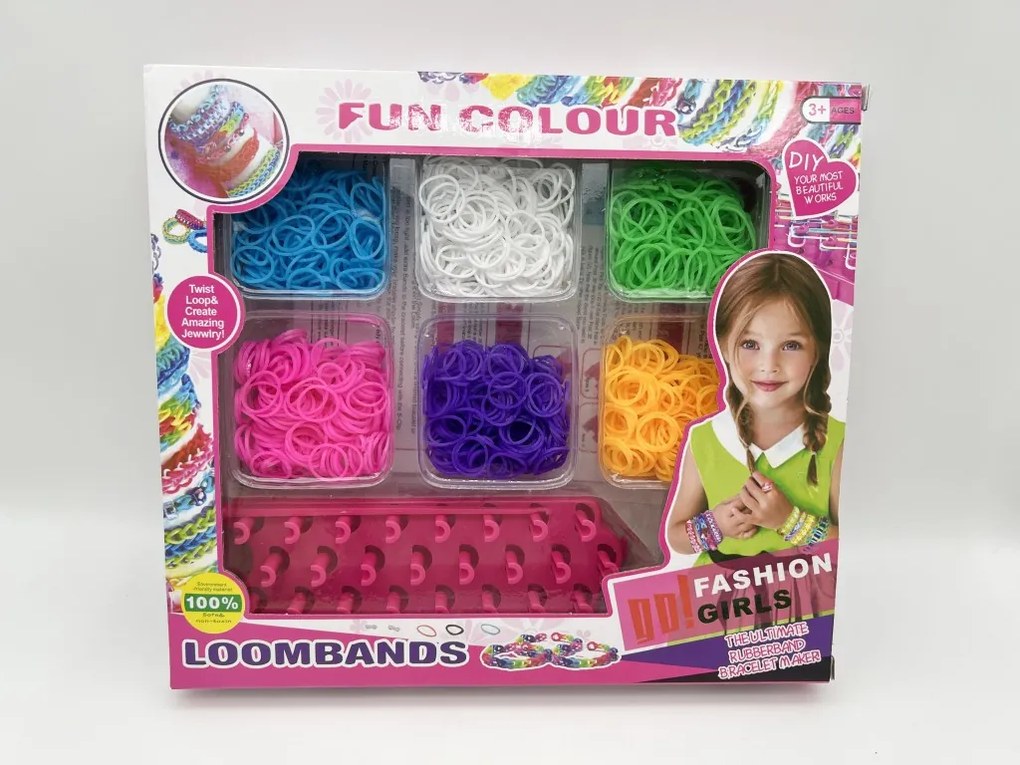 Alltoys Kreativní sada na výrobu náramků Loom Band 1200 ks