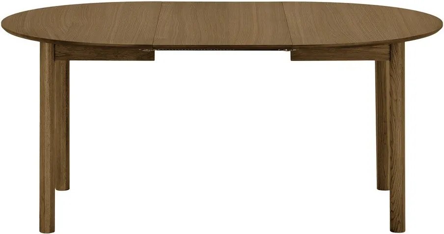 Kulatý rozkládací jídelní stůl s přídavnou deskou v dekoru dubu 120x220 cm Bundaberg – House Nordic