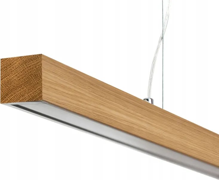 Závěsná Led stropní lampa Dub Slim 120CM Loftový obývací pokoj nad stůl 50W 3000K