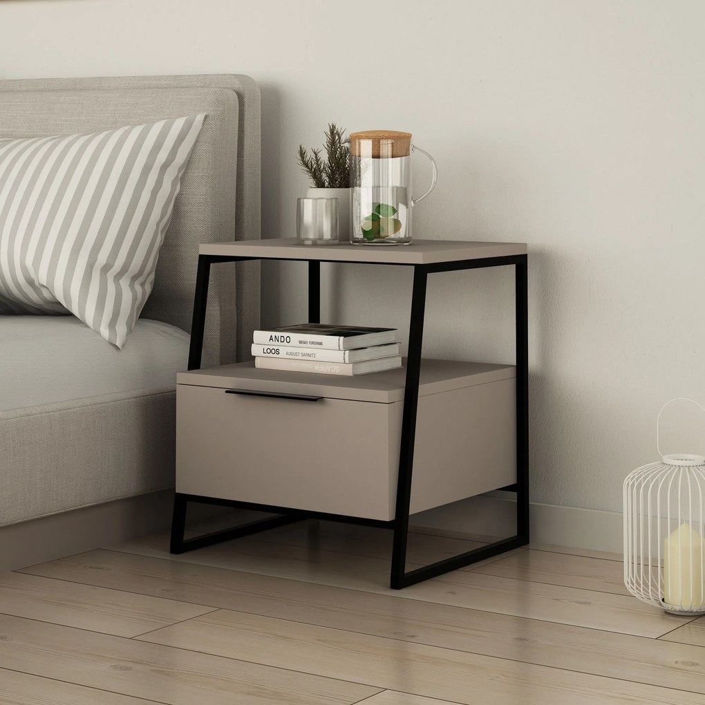 Kalune design Noční stolek PAL light mocha 855DTE3549